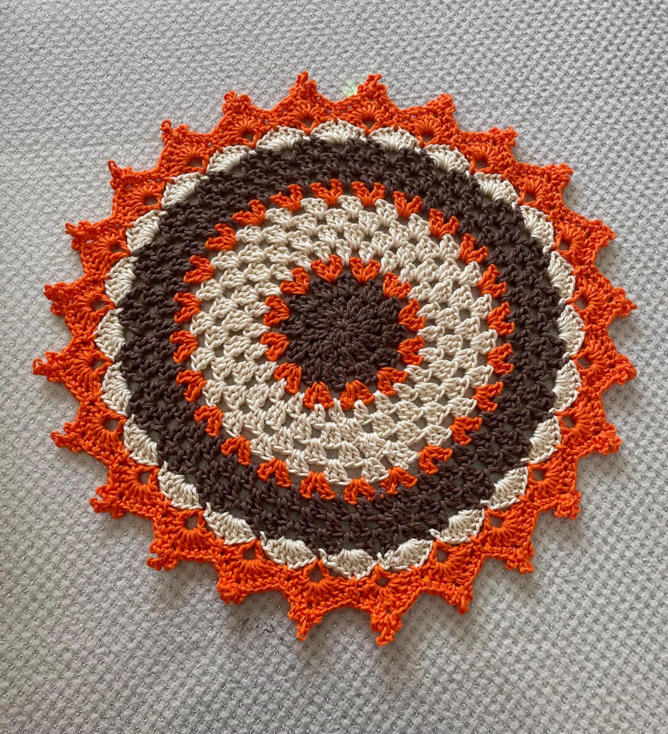 Crochet Autumn Doily: 15" Fall Thanksgiving Decor - Etsy