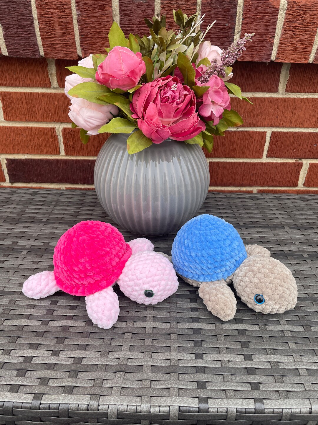 Crochet Turtle, Turtle Amigurumi, Turtle Plushie, Handmade Turtle, Blue ...