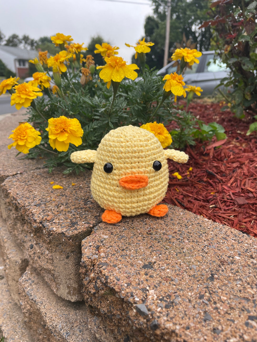 Crochet Sweet Little Duck, Crochet Yellow Duck, Amigurumi Duck ...