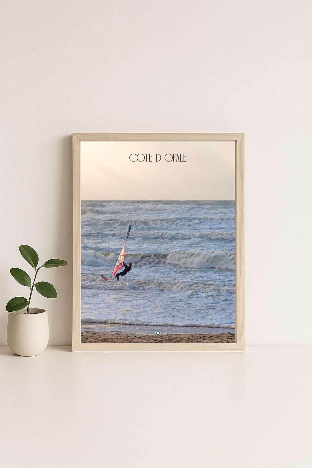COTE D'OPALE Windsurfing Poster by the Sea - Etsy