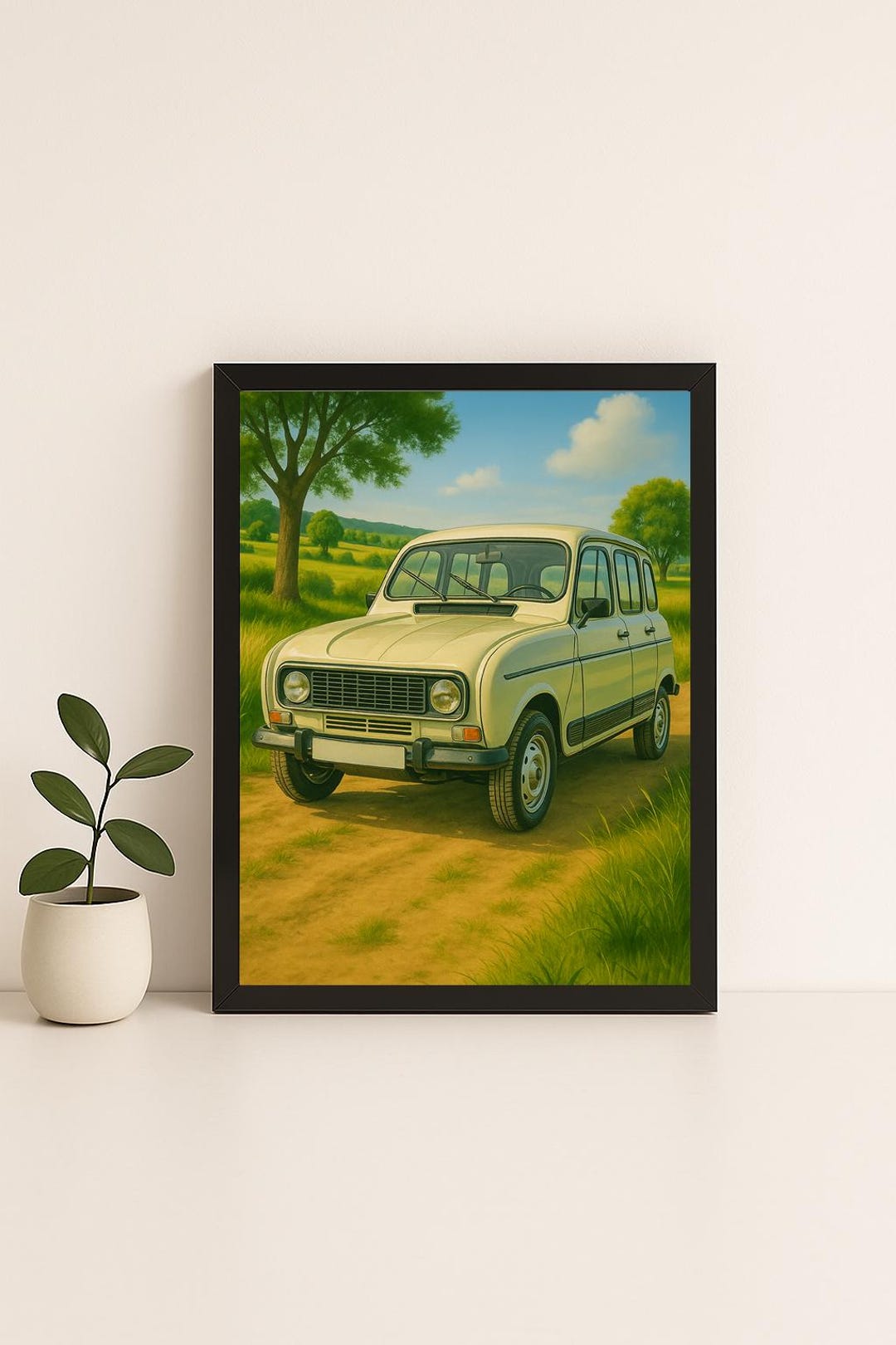 Retro Renault 4L Poster – Color – Wall Decor - Etsy