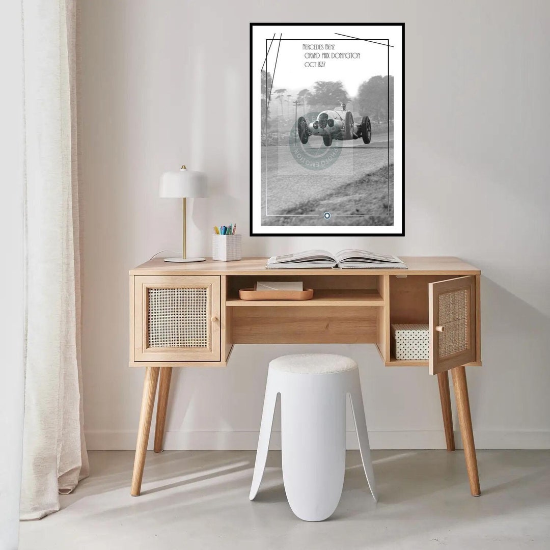 POSTER Mercedes-benz Car, Donington Grand Prix, October 1937 - Etsy UK