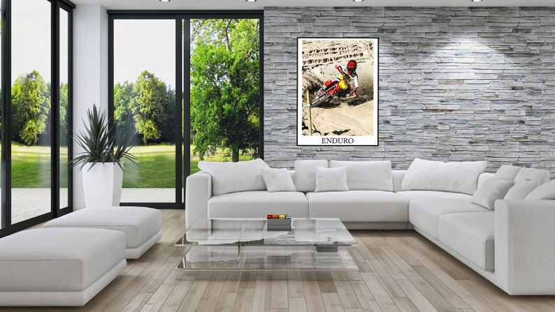 POSTER Motorcycle Enduro Sand - Etsy