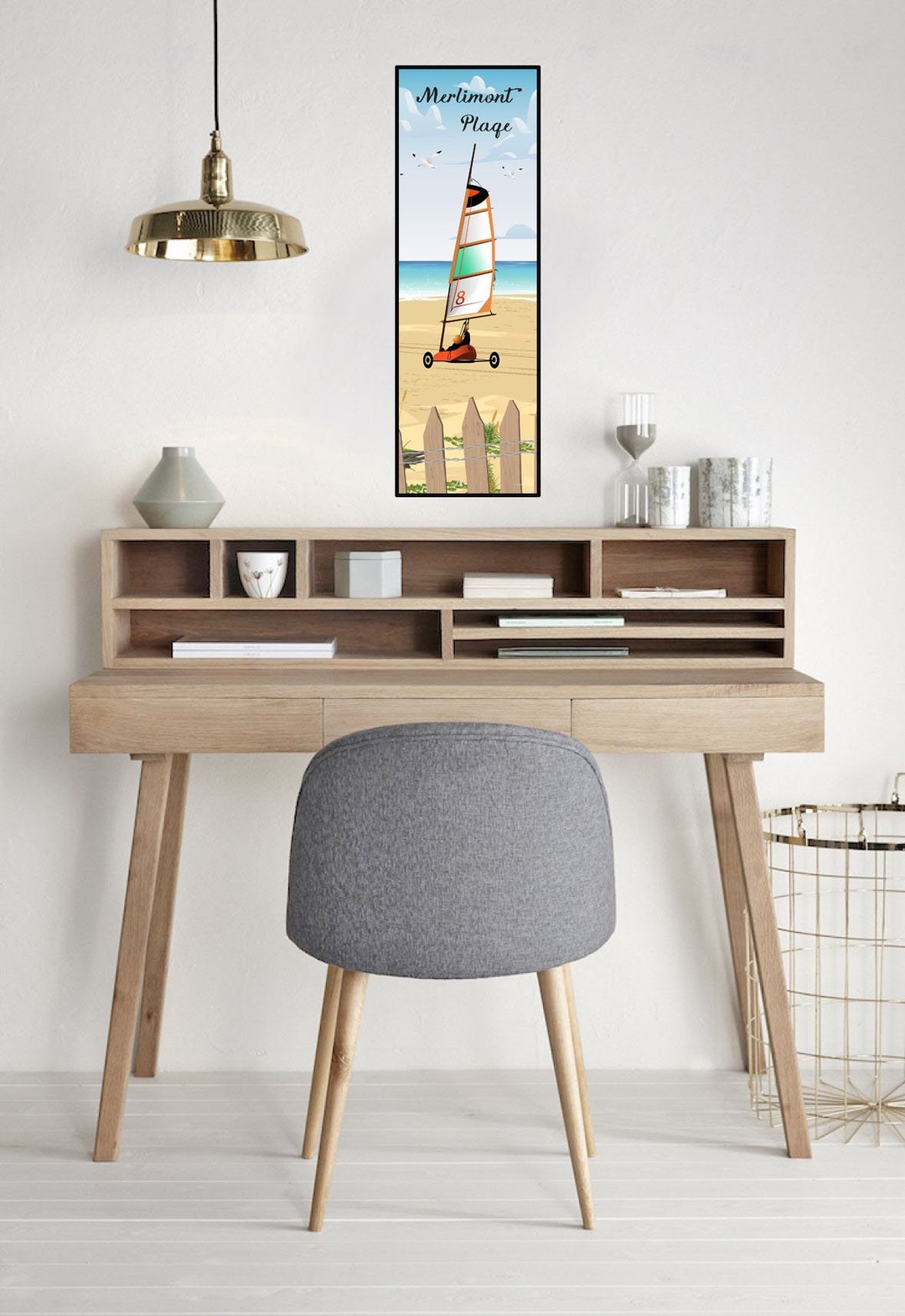 POSTER Panoramic Poster Merlimont Beach - Etsy