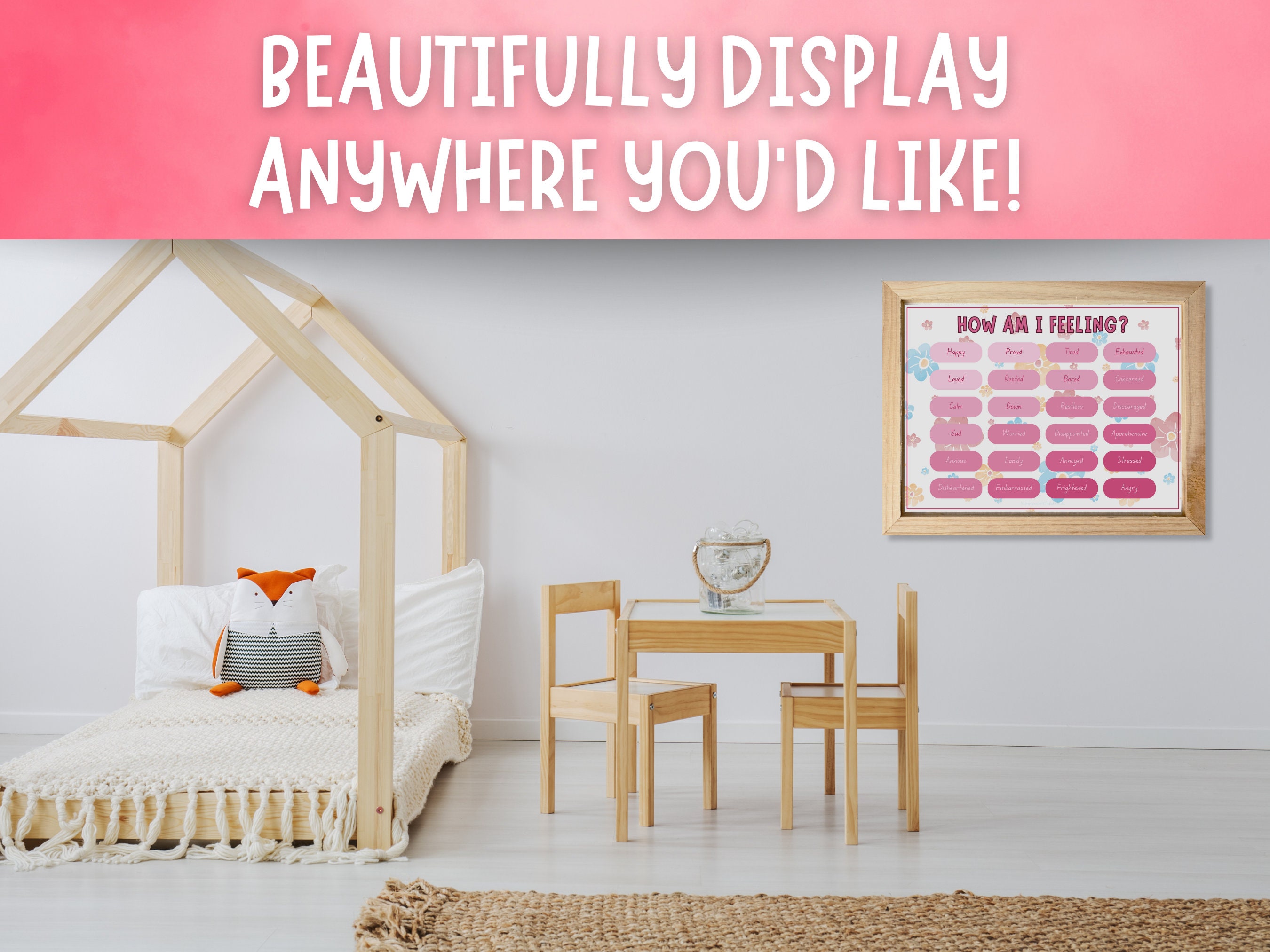 Flower Feelings Chart for Kids | Girl | Emotions | Calm Down Corner ...