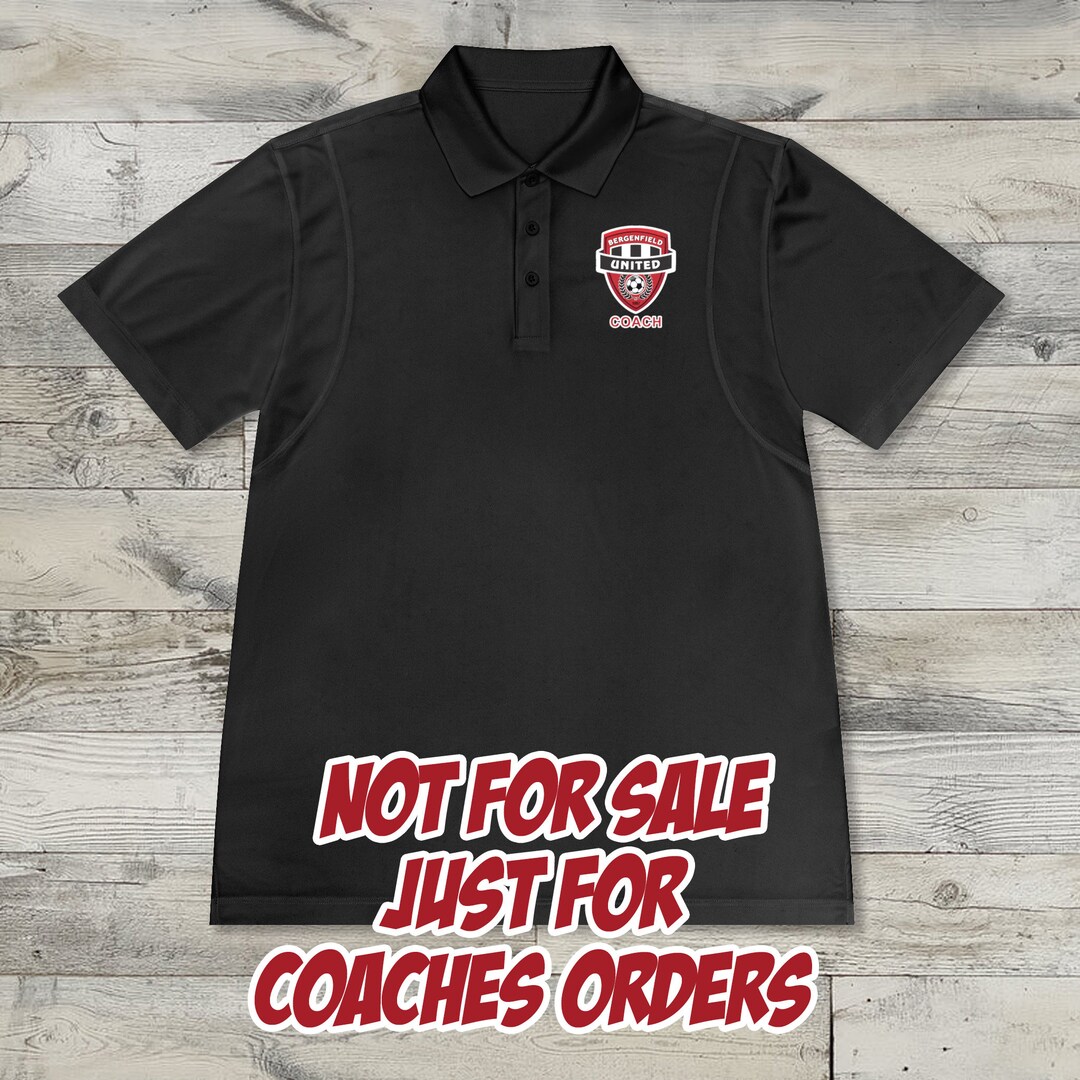 Bergenfield United Coach Men's Sport Polo Shirt-not for Sale - Etsy