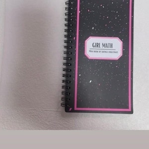GIRL MATH mini Book of Savings Challenges - Etsy