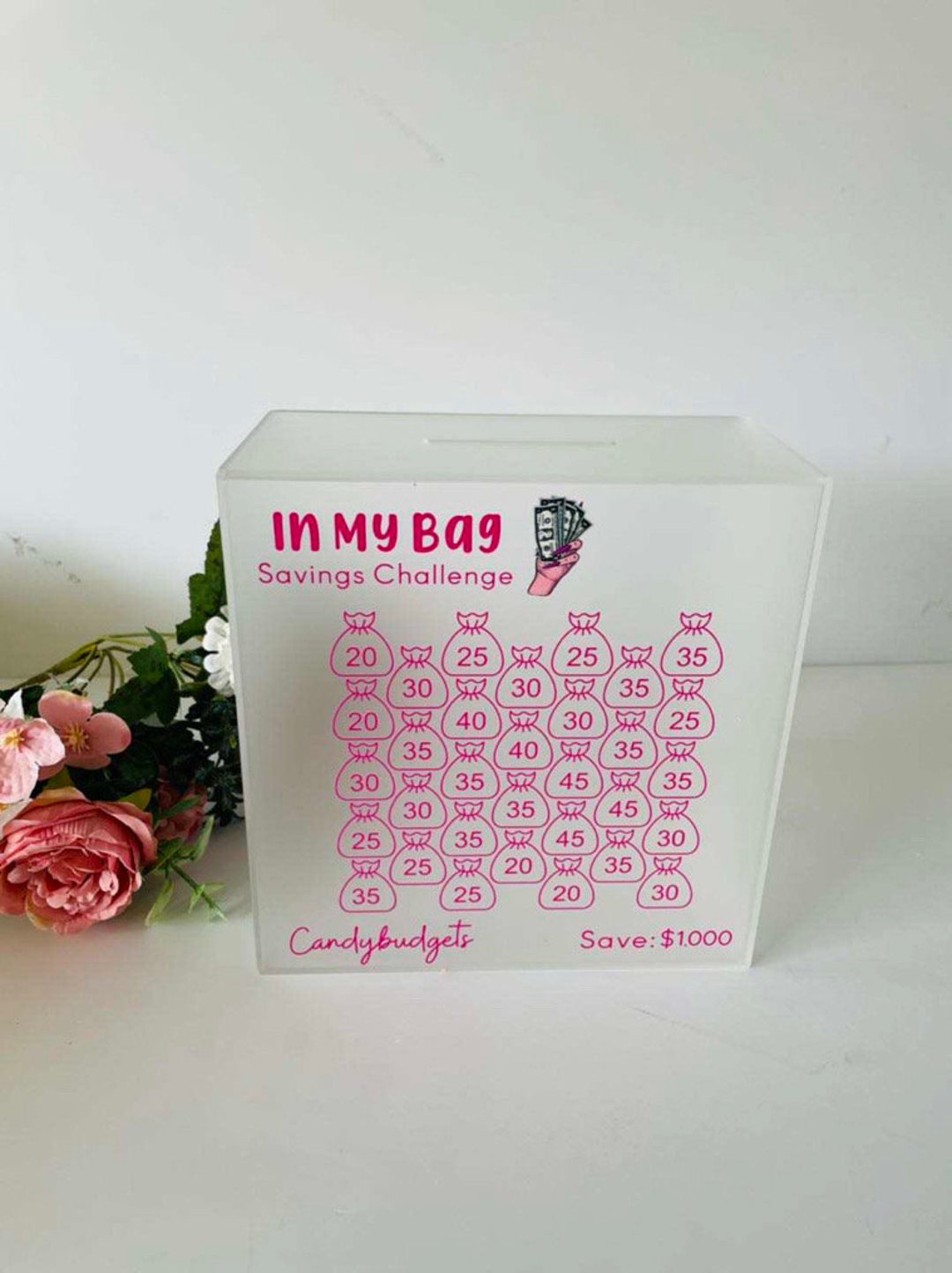 Savings Challenge Bank - Etsy