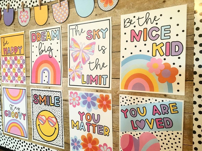 Retro Classroom Decor Collection - Etsy