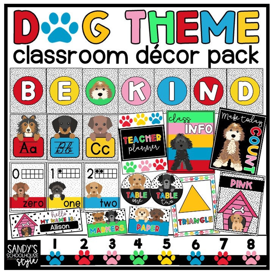 Dog Classroom Decor - Etsy
