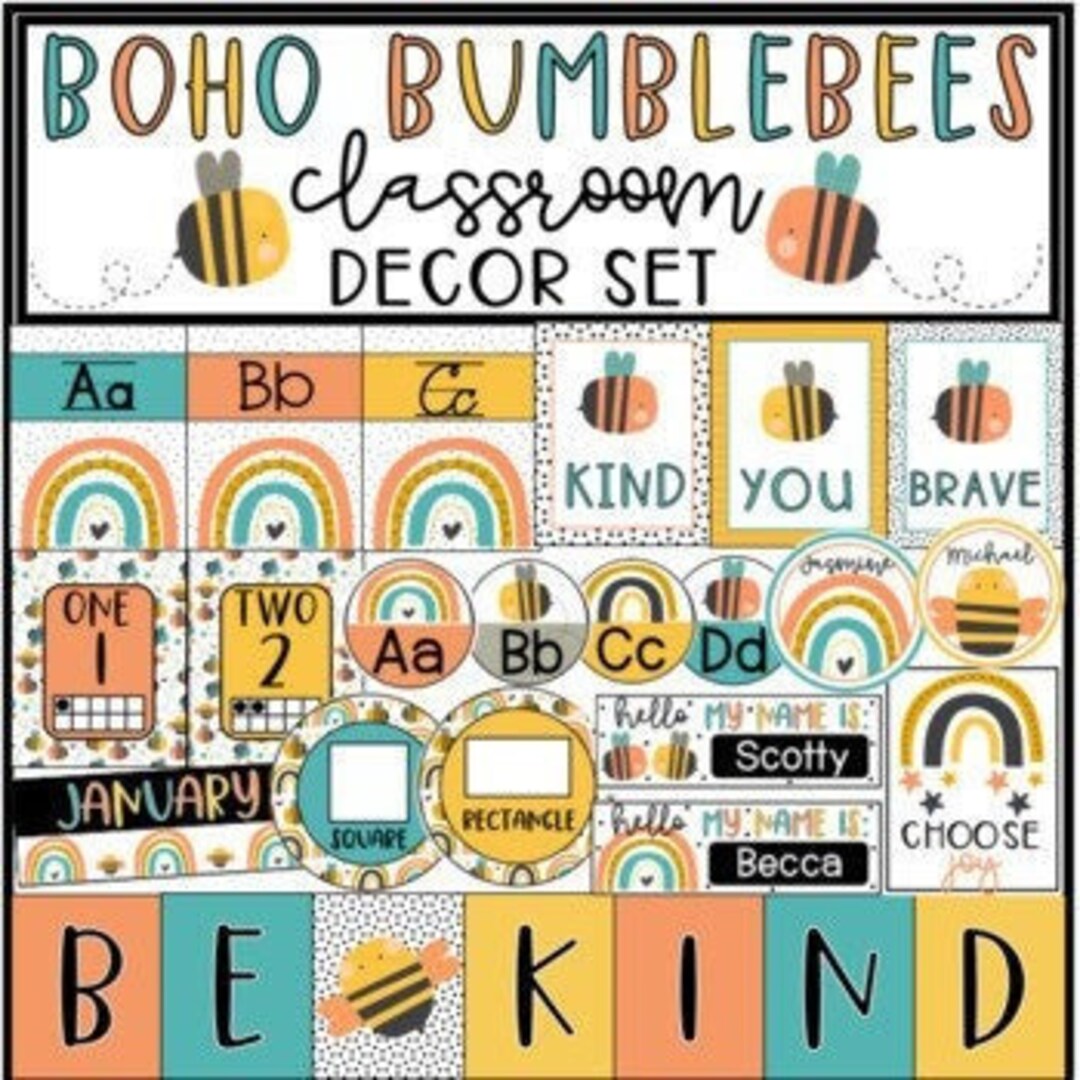 Bee Classroom Decor Collection - Etsy