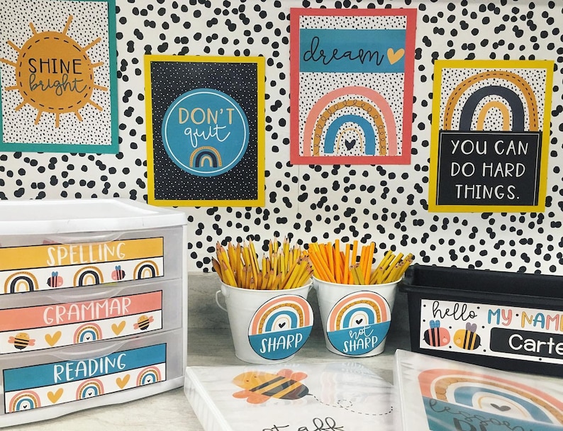Bee Classroom Decor Collection - Etsy