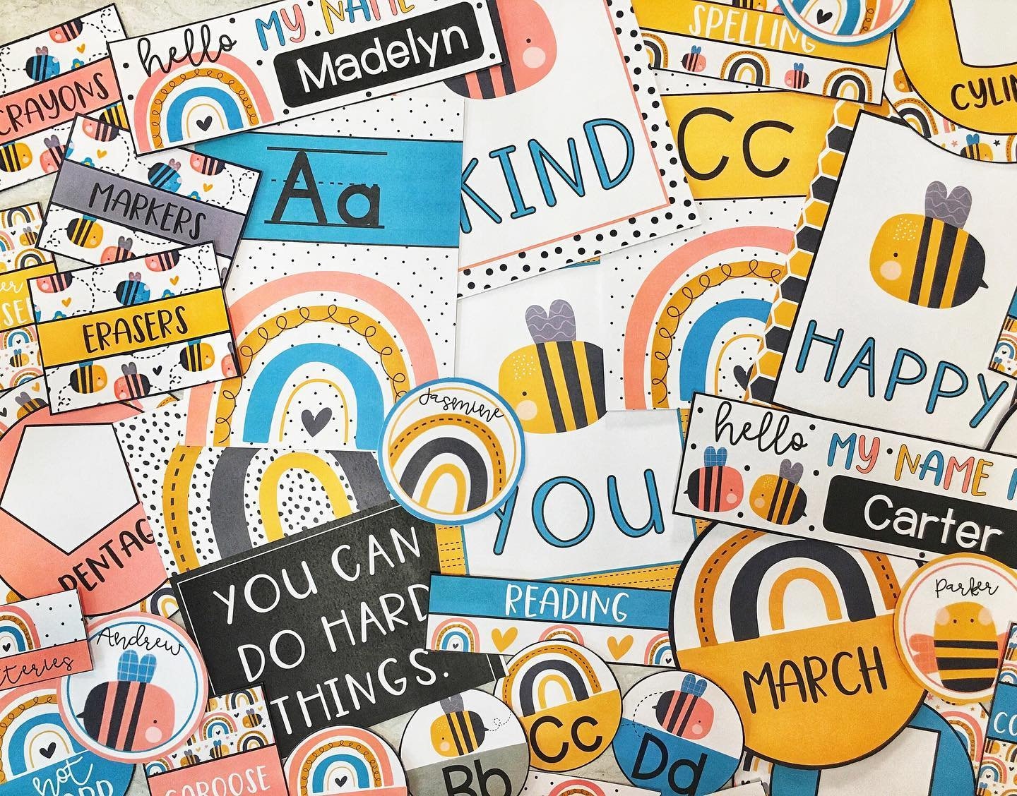 Bee Classroom Decor Collection - Etsy