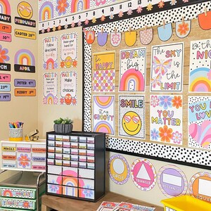 Retro Classroom Decor Collection - Etsy