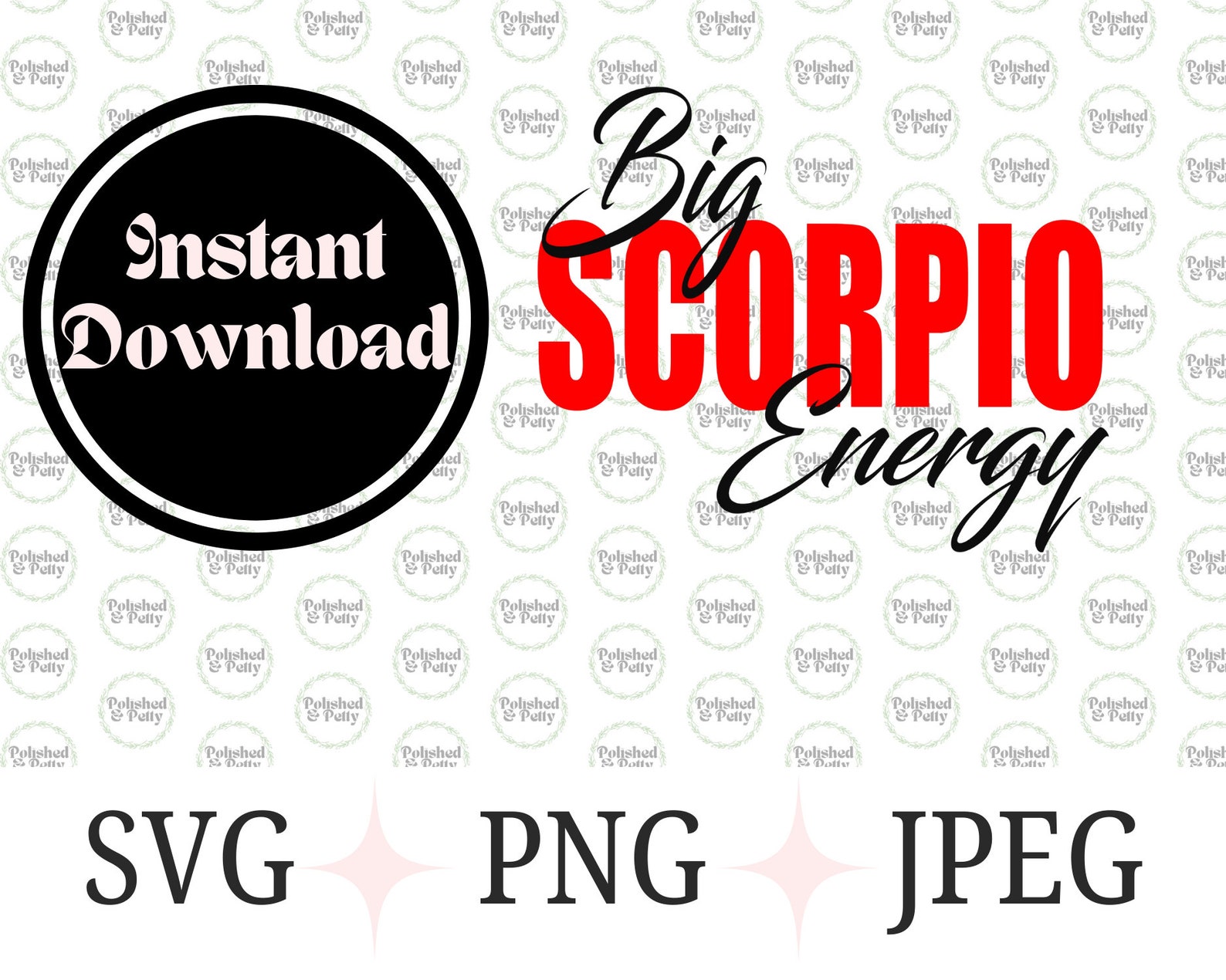 Big Scorpio Energy | Scorpio Zodiac | Astrology Horoscope PNG SVG JPG ...