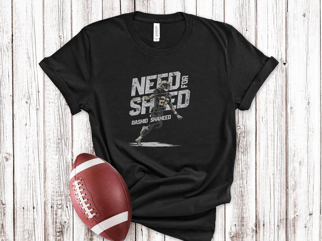 Need for Sheed Shirt Rashid Shaheed Tee New Orleans Football Shirt ...