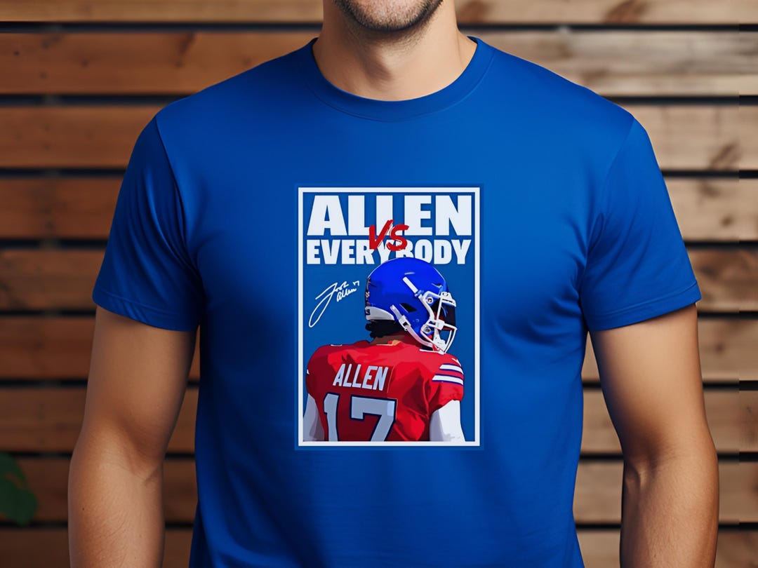 Allen Vs Everybody Shirt Josh Allen Tee Buffalo Football Shirt Buffalo ...