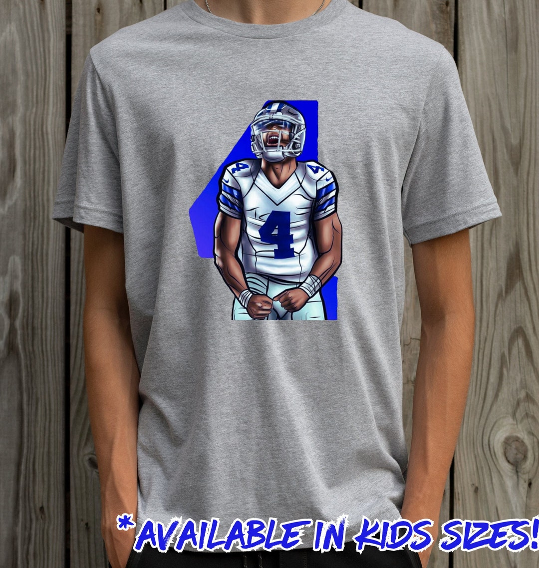 Dak Prescott #4 Shirt and Sweatshirt Dallas Football Tee Unisex ...