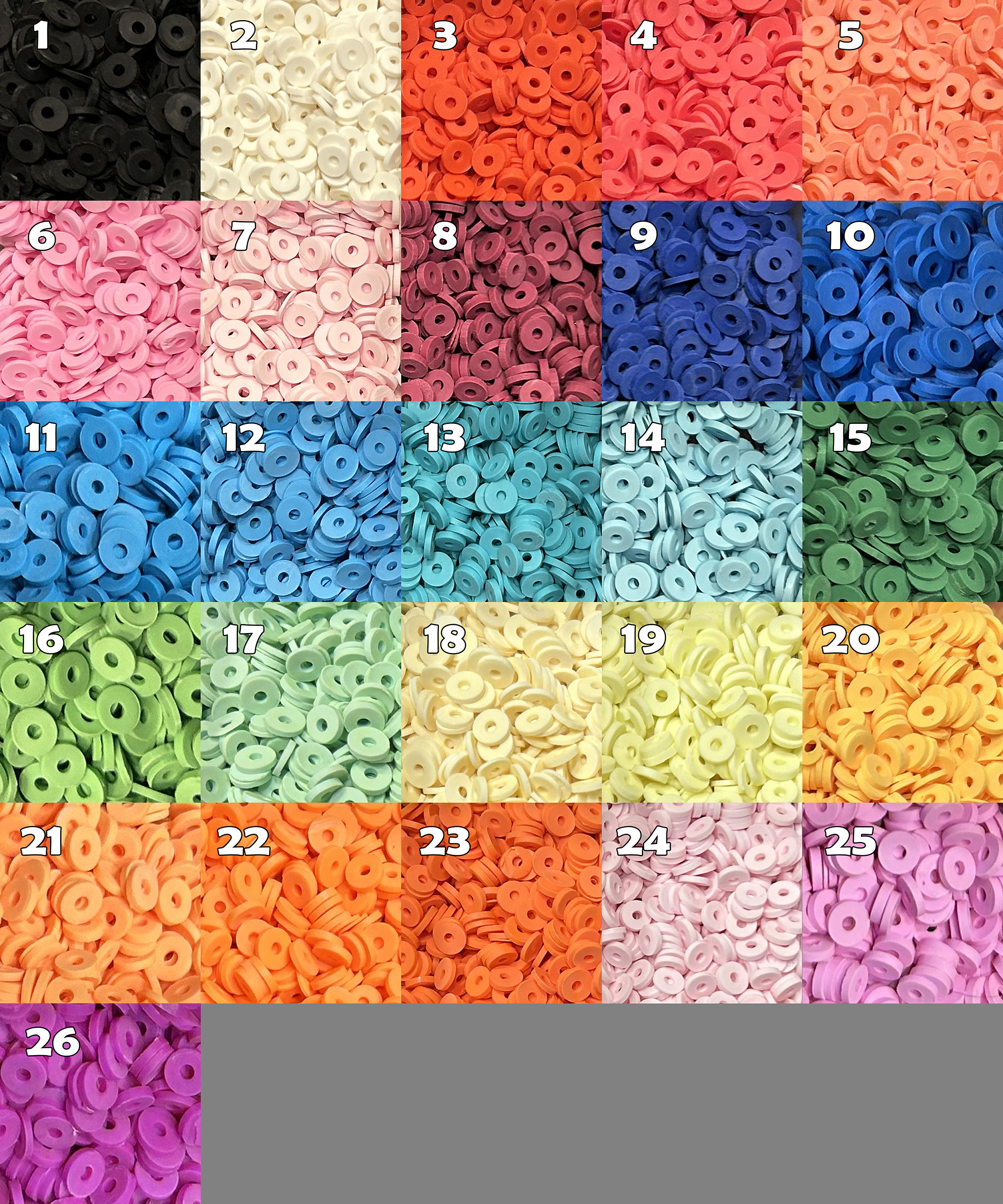 Custom Name Gold Letter Bead Bracelets, Clay Beads, Hand-made ...