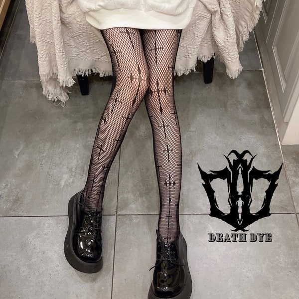 Black Fishnet Goth - Etsy
