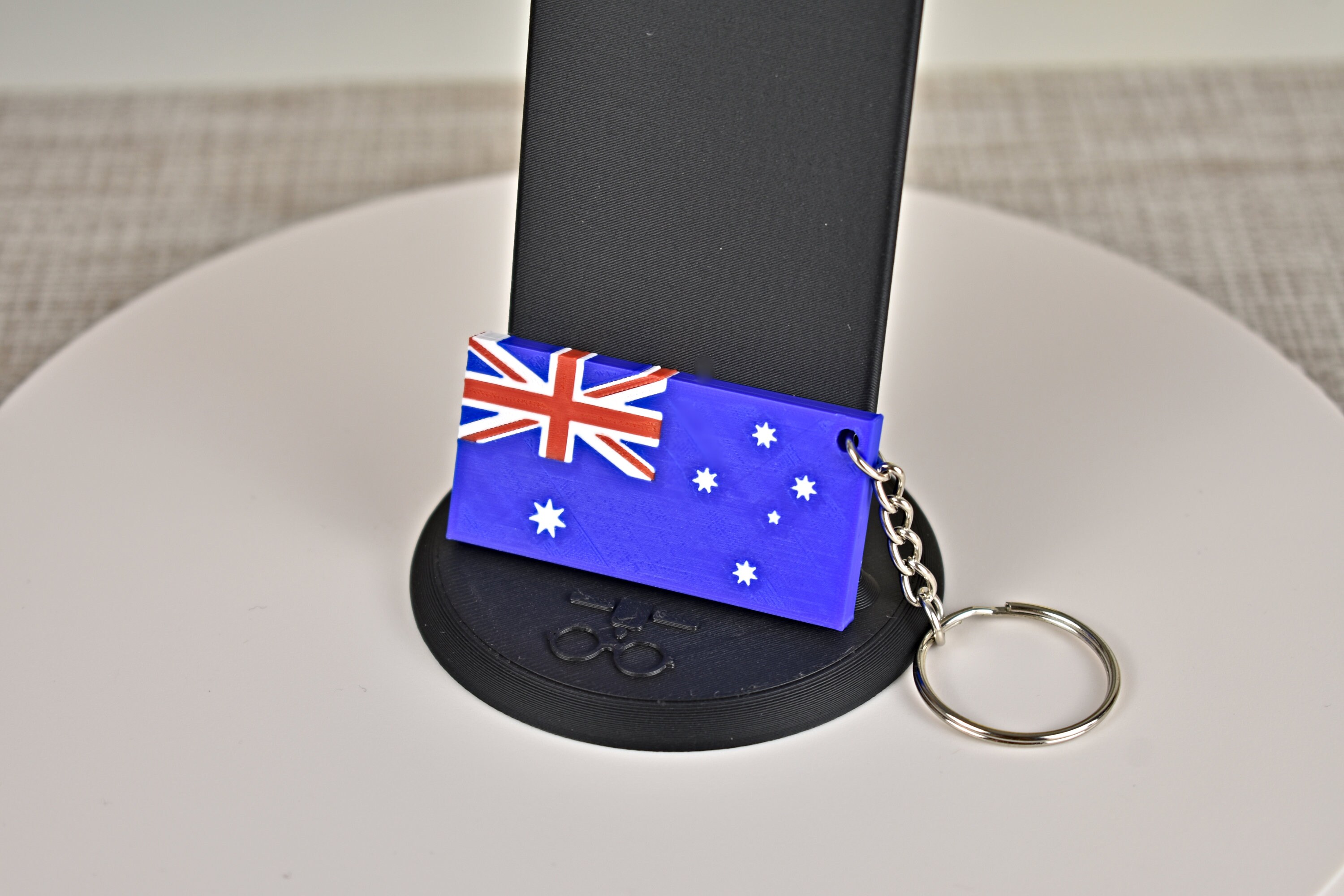 Australia Flag Keychain 3D Printed Keychain Simple Design Minimalist ...