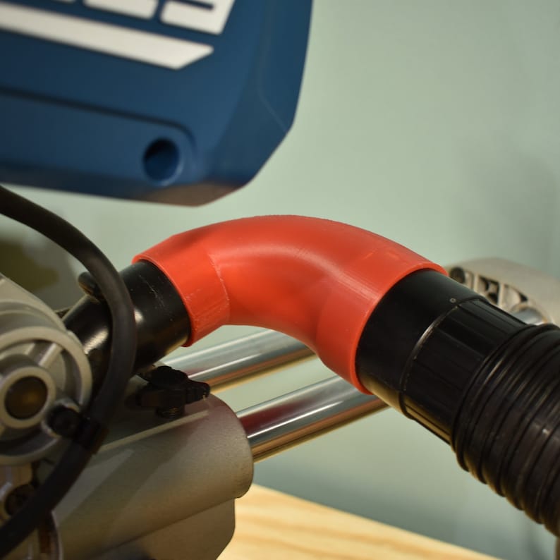Dust Port Adapter for a Hercules 12" SLIDING Miter Saw | 90 Degree ...