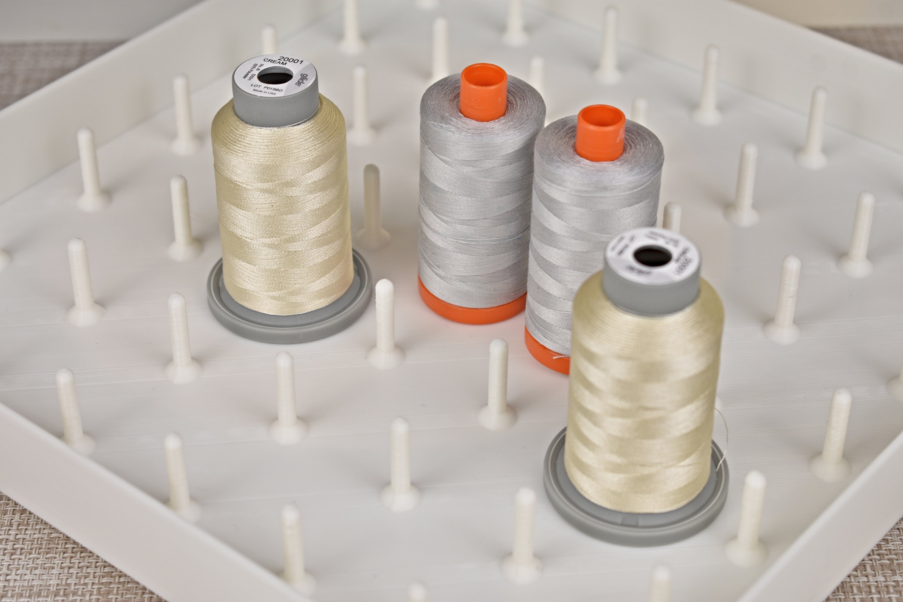 3D Printed Thread Spool Organizer – Aurifil 1300m, Customizable - Etsy