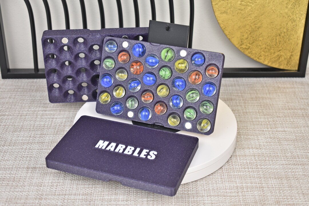 16mm Marbles Organizer, Flexible Capacity, Magnetic Case, Vibrant ...