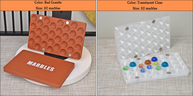 16mm Marbles Organizer, Flexible Capacity, Magnetic Case, Vibrant ...