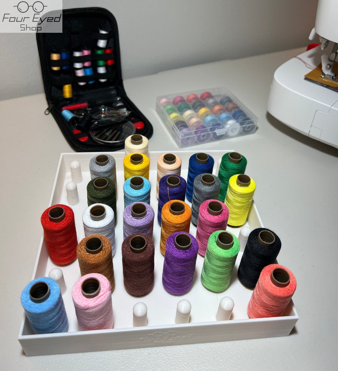Thread Spools Organizer Custom Sizes Multiple Colors - Etsy