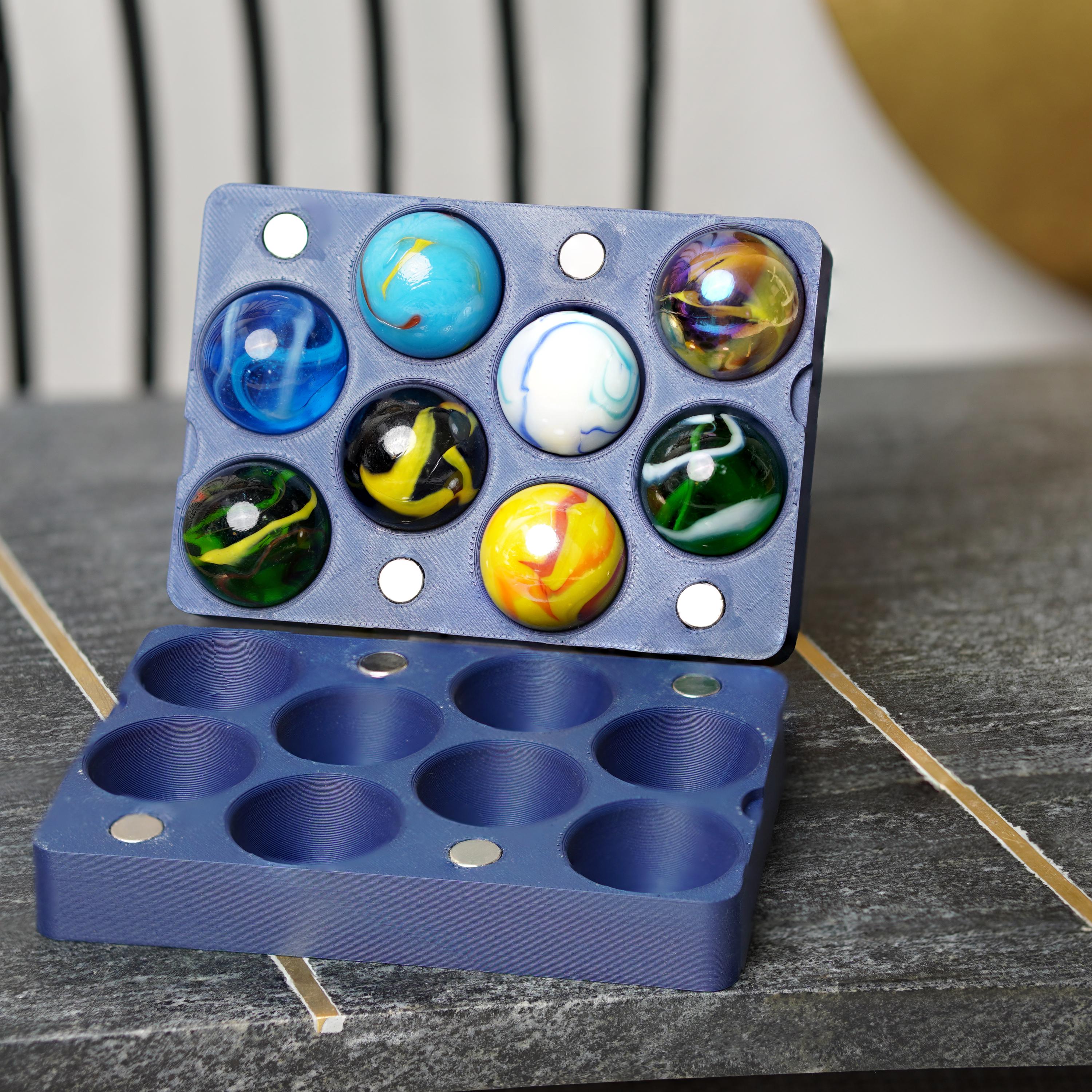 25mm Marbles Organizer, Shooter Marbles, Adjustable Capacity, Strong ...