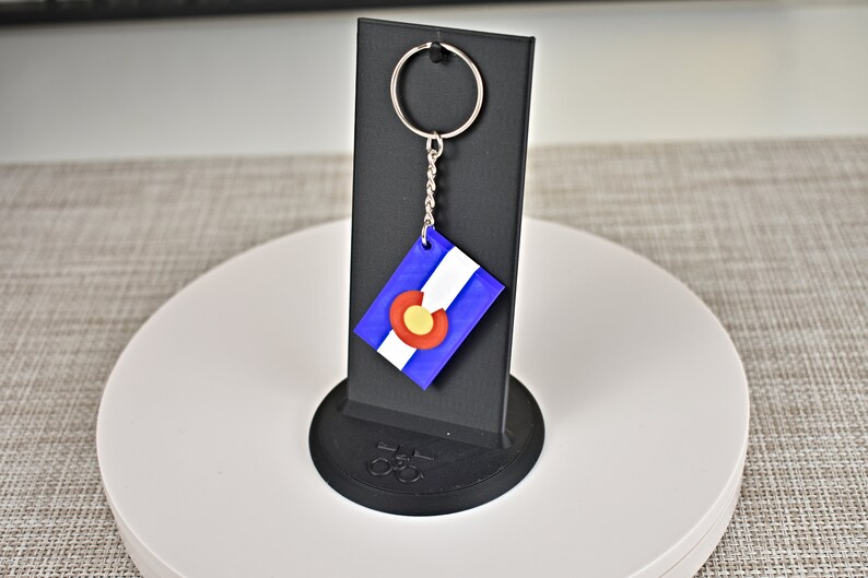 Colorado Flag Keychain 3D Printed Fast Shipping Simple Design ...