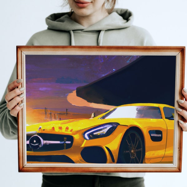 Mercedes Benz Painting - Etsy