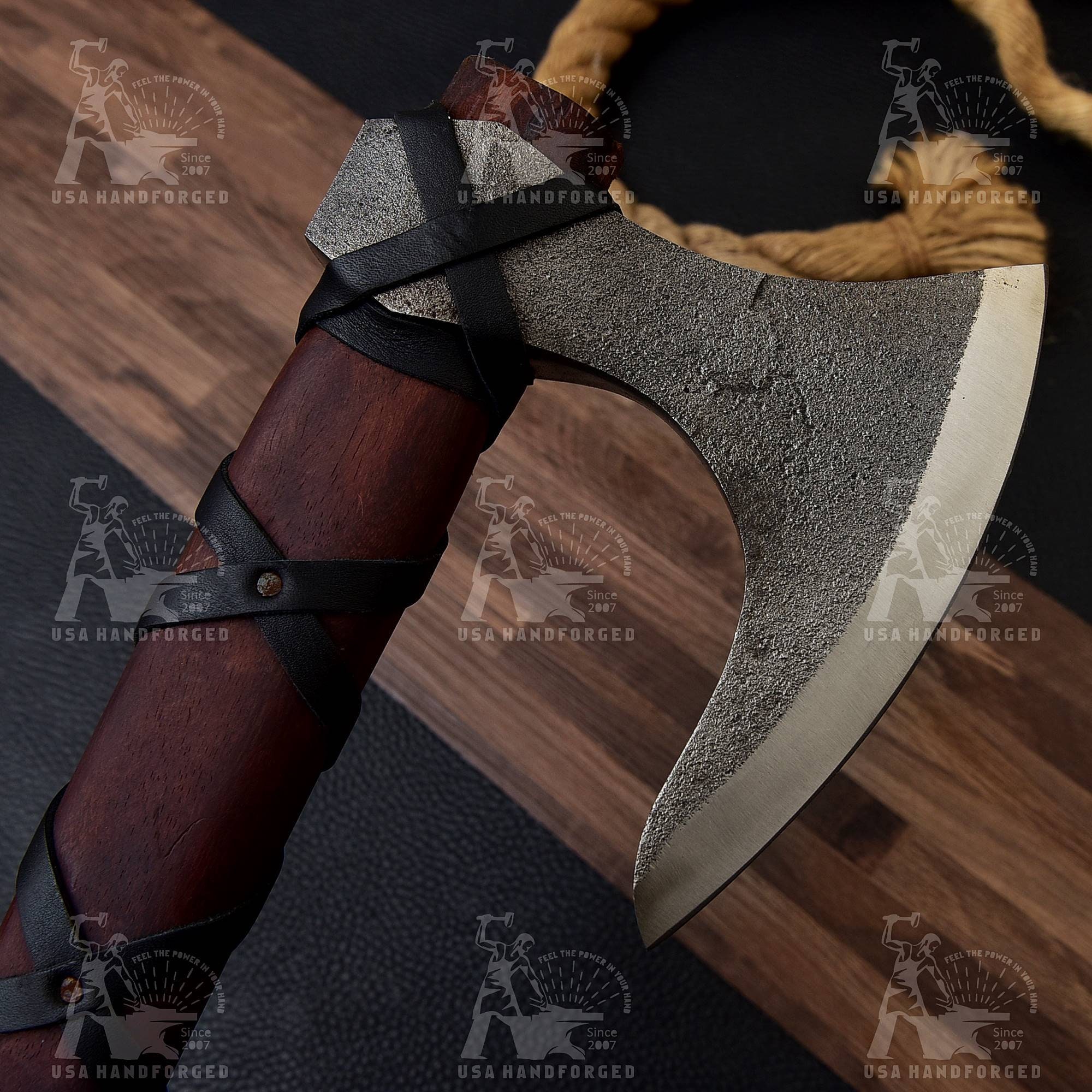 Hand Forged Viking Axe Real Battle Ready Axe Ragnarok Axe Best Gift for ...