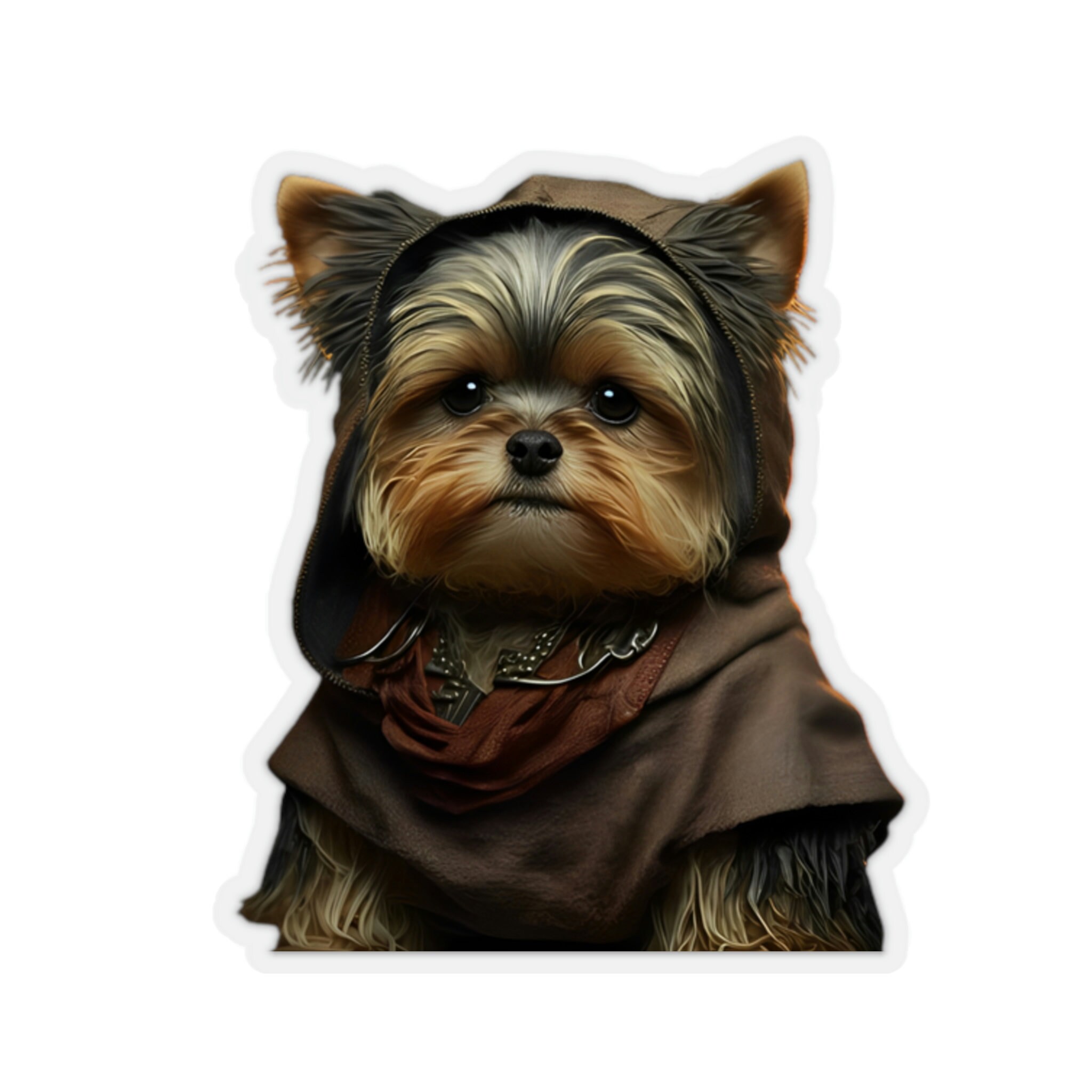 Ewok Yorkie Sticker Yorkie Decal Yorkie Gift Yorkie Water - Etsy