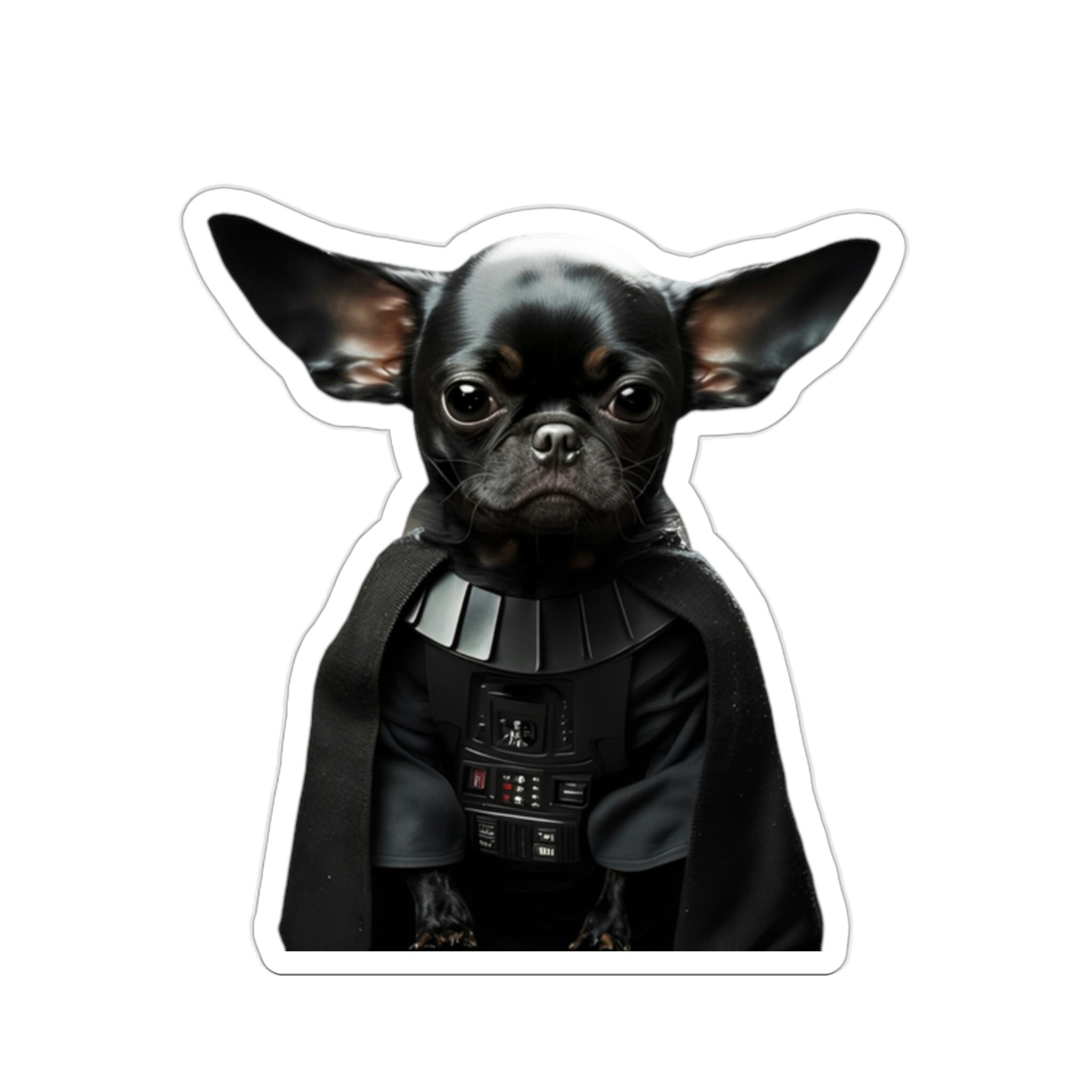 Chihuahua Darth Vader Sticker Chihuahua Laptop Sticker - Etsy