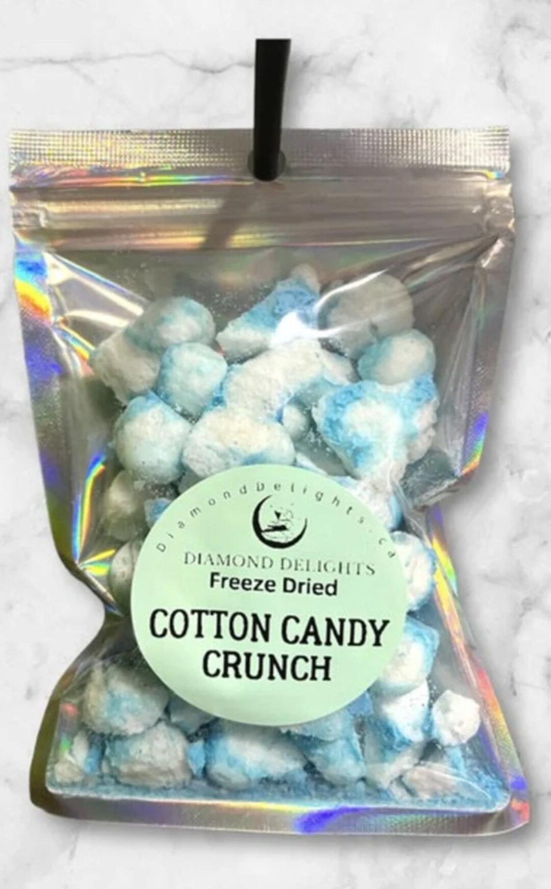 Freeze Dried Cotton Candy Crunch, Diamond Delights Candy, Crispy Asmr ...