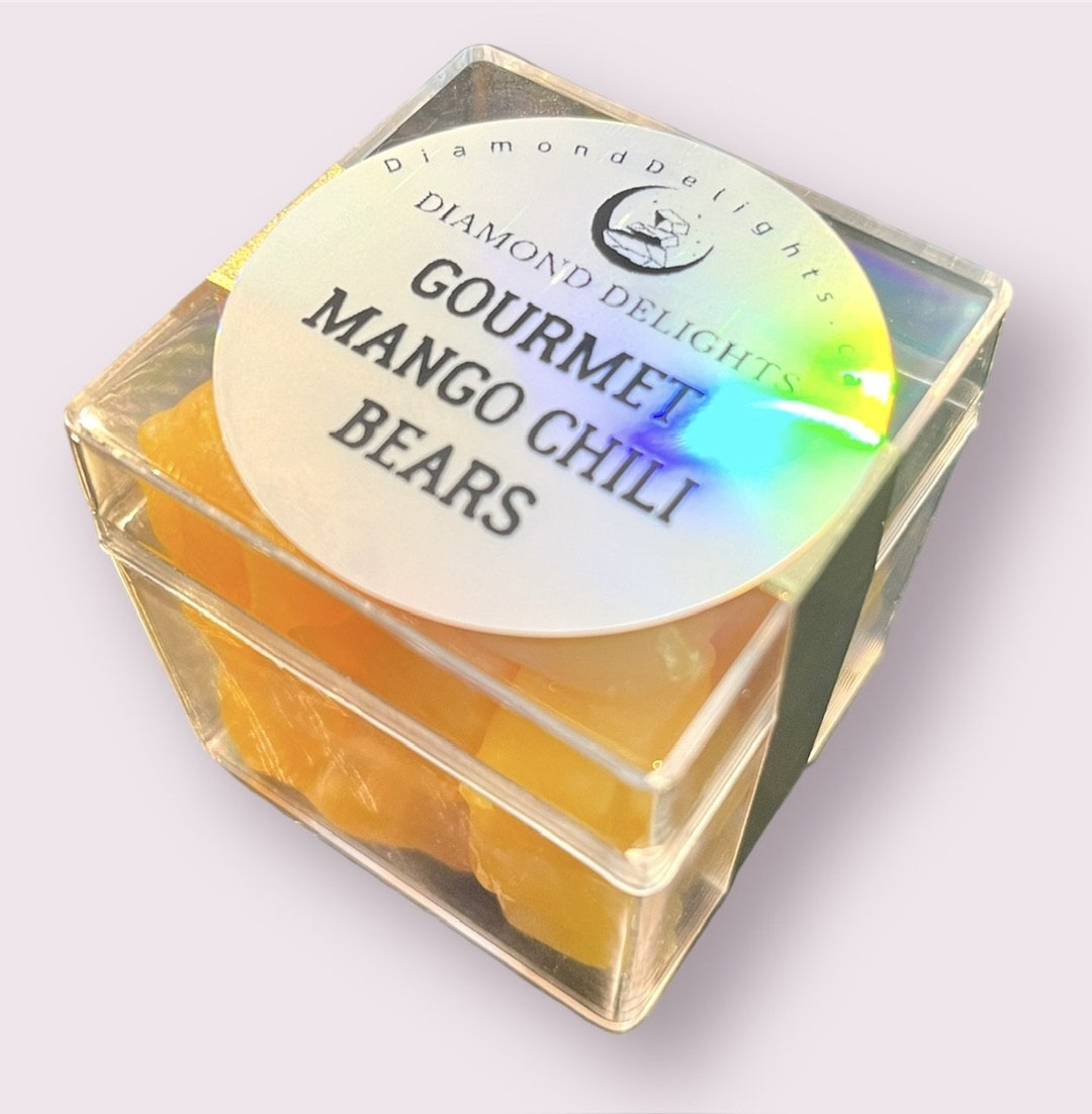 Mango Chili Bears Gourmet Gummy Cube Candy Bag. Treats Tiktok Candy ...