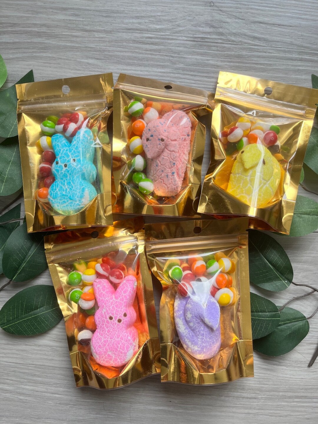 Freeze Dried Mini Easter Peeps Mix Assorted Candy Gummies, Novelty ...