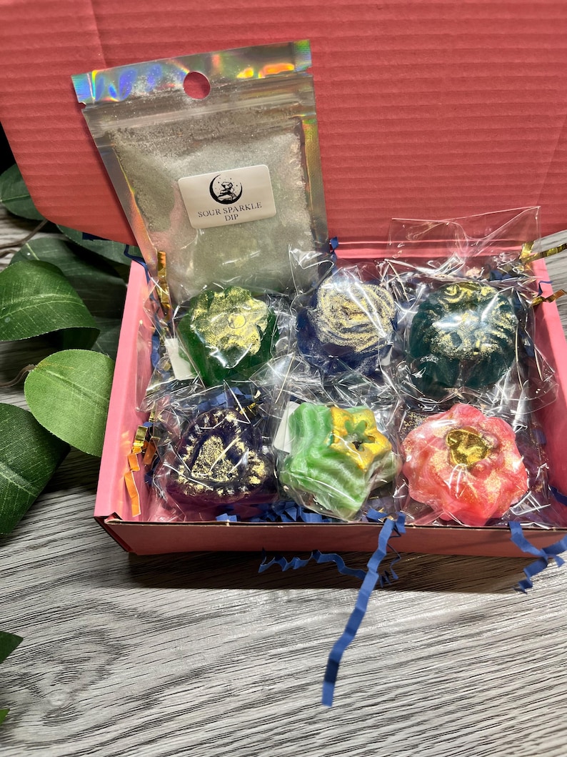 Gushers Crystal Candy Box: Vegan Kohakutou With Sour Dip - Etsy