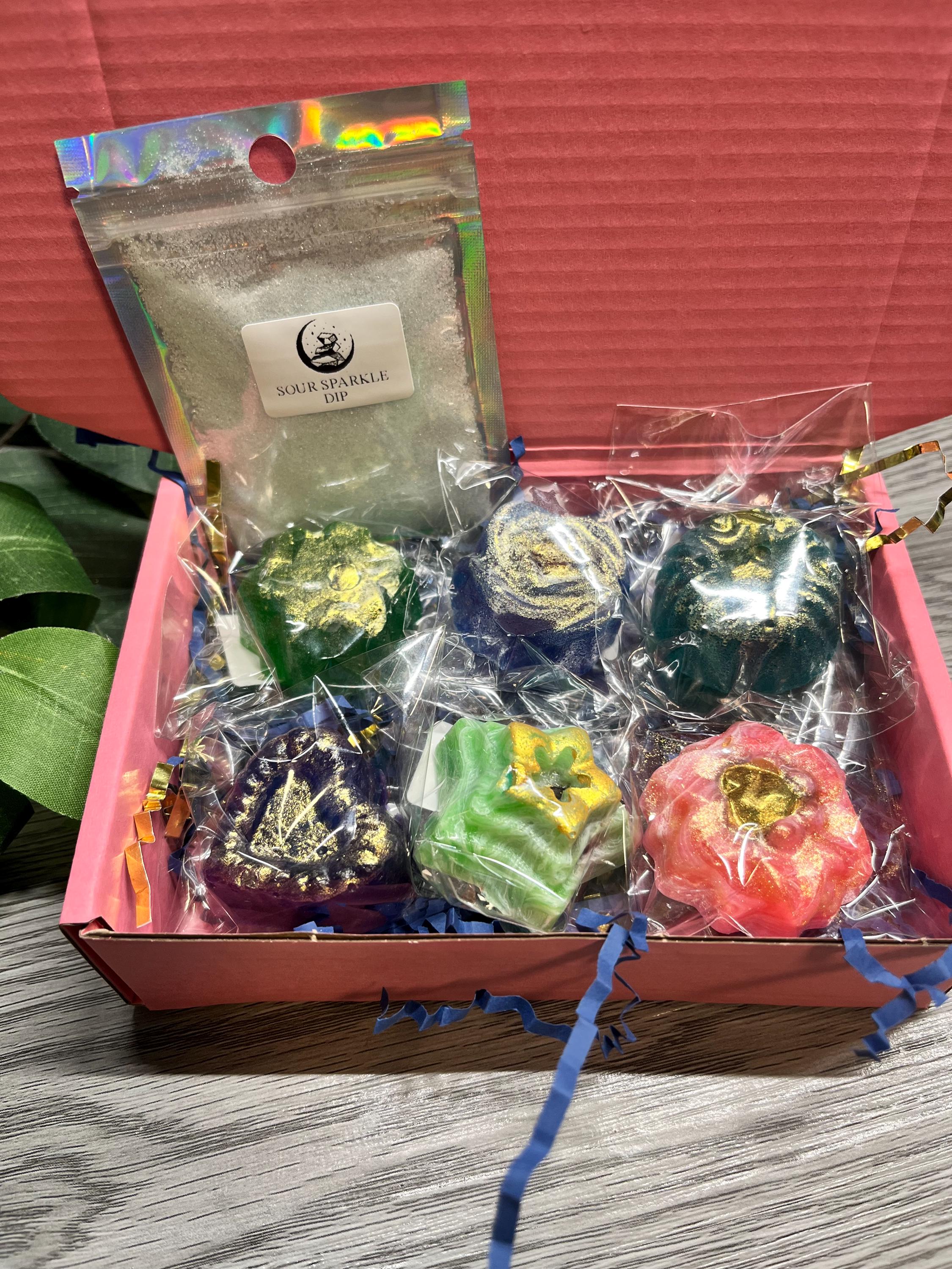 Gushers Crystal Candy Box: Vegan Kohakutou With Sour Dip - Etsy