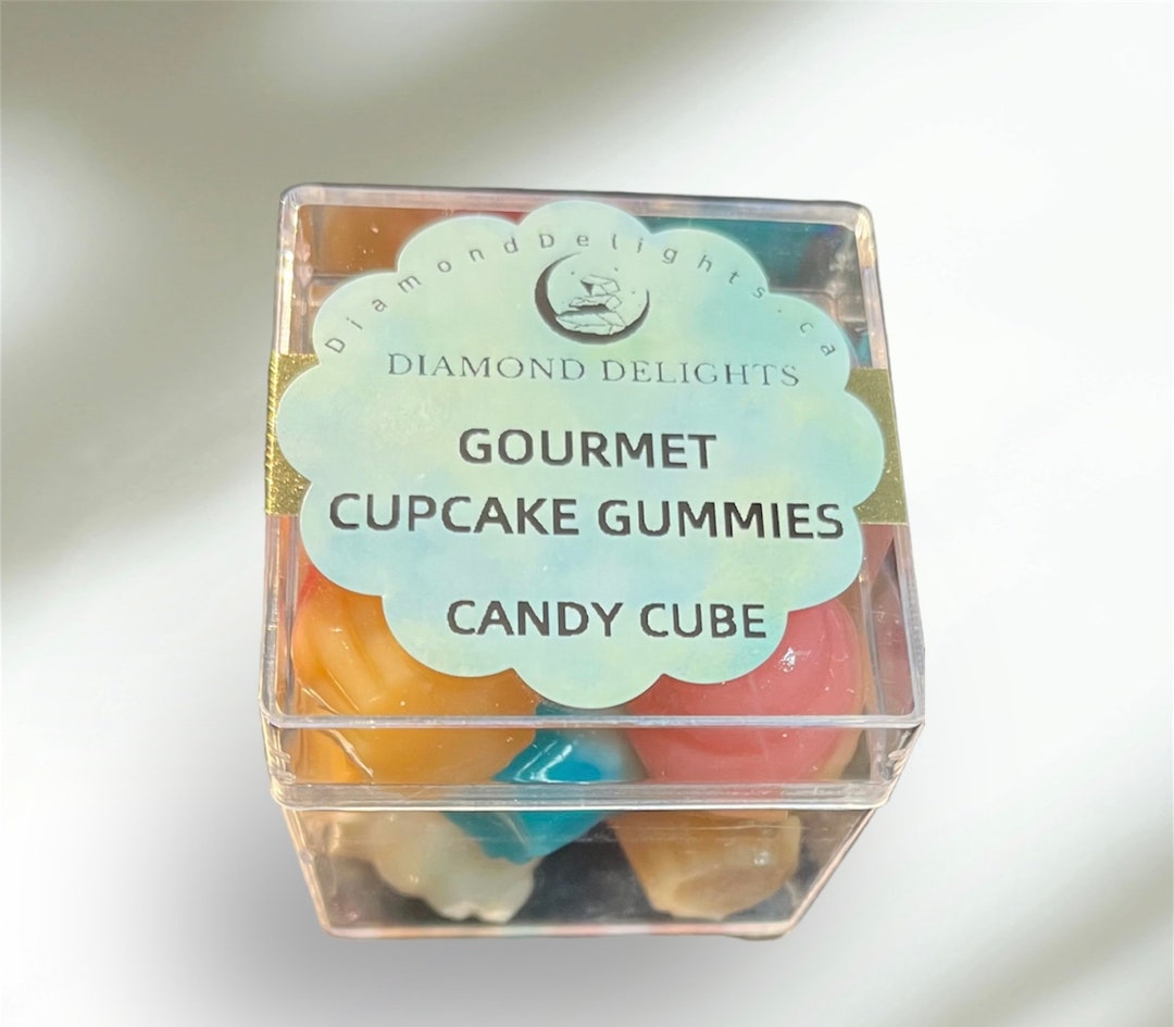 Gourmet Cupcakes Candy Cube Candy Gummies, Novelty Candy Bag, Unique Gift, Gummy Marshmallow ...