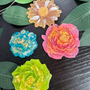 Luxury Crystal Gem FLOWER Box, Handmade Kohakutou Crystal Candy, Edible ...