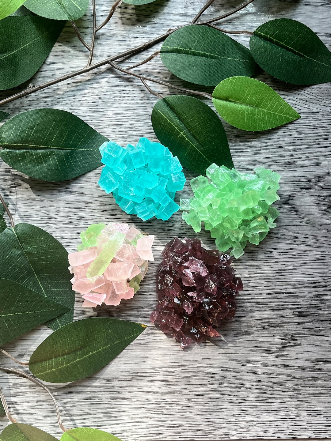 Gem Treasure Box Crystal Clusters, Handmade Kohakutou Crystal Candy ...