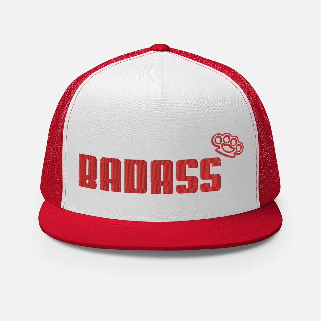 Brass Knuckles Badass Trucker Hat, Trucker Cap, Trucker Hat, Bad Boy ...