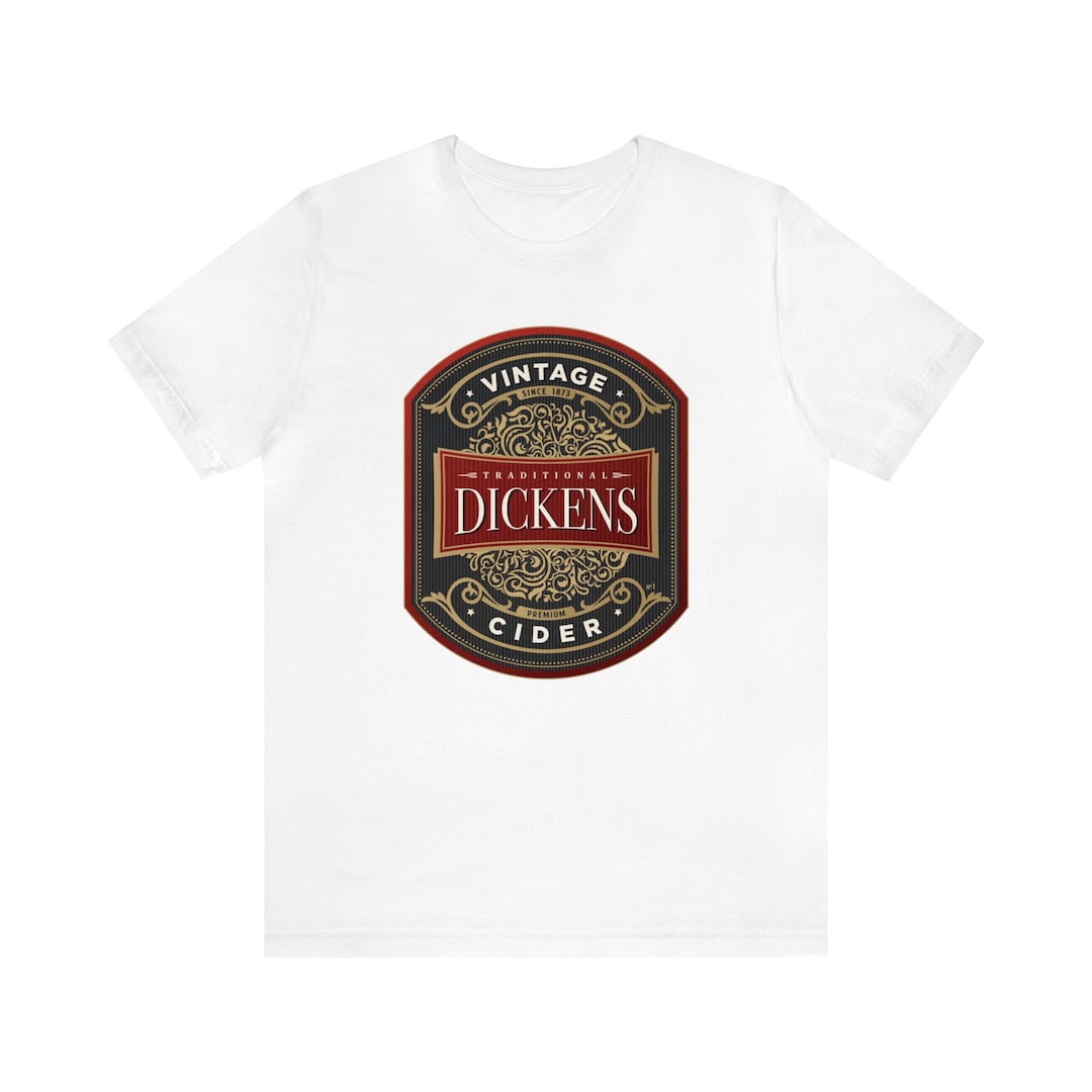 Vintage Dickens Cider Dark T-shirt, Graphic T-shirt, Graphic Tshirt ...