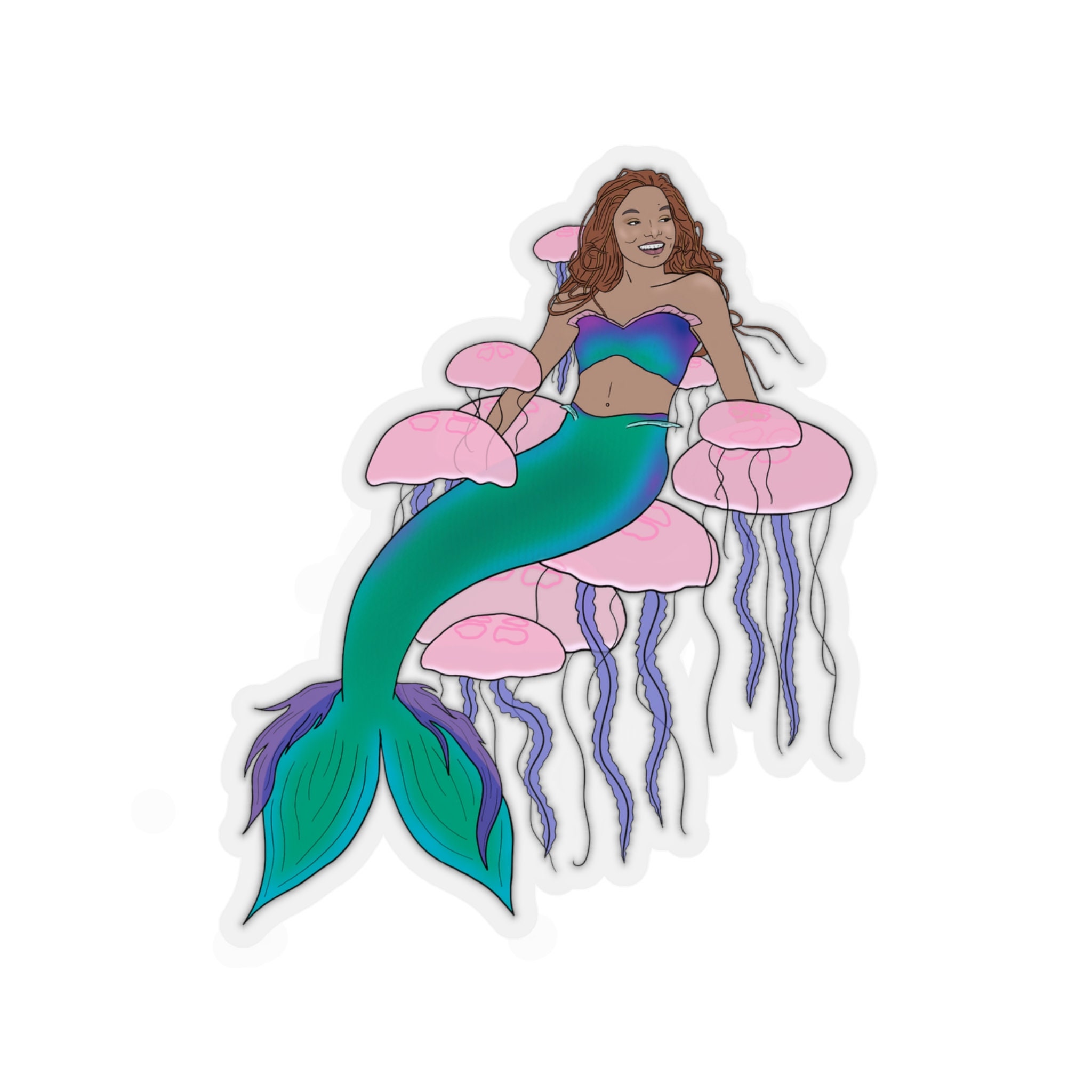 Ariel Halle Bailey Little Mermaid Jellyfish Sticker - Etsy