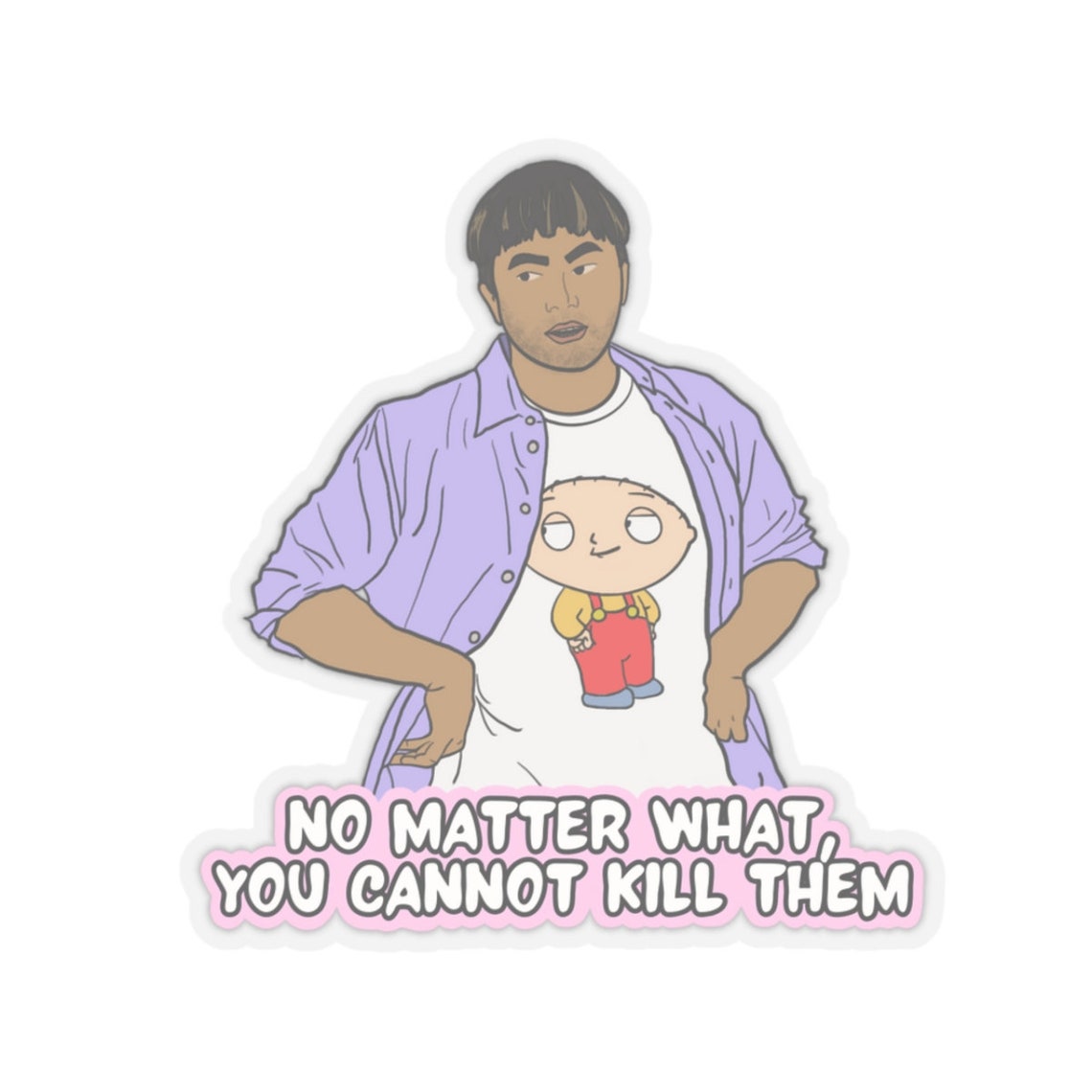 Garrett From Hinge SNL You Cannot Kill Them Sticker - Etsy
