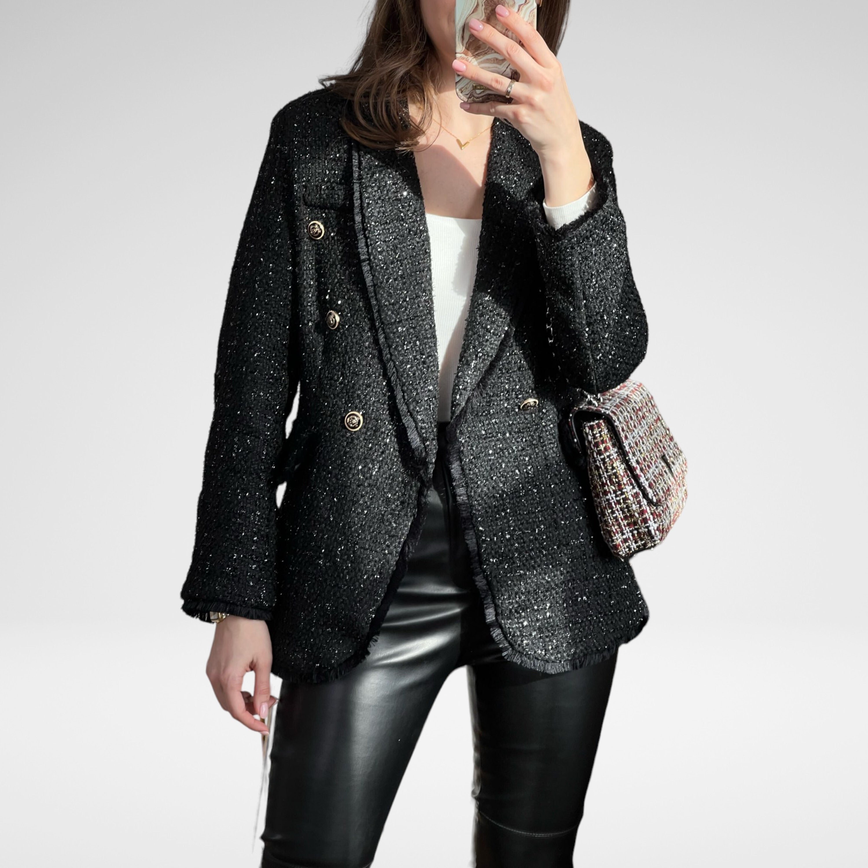 Womens Tweed Blazer