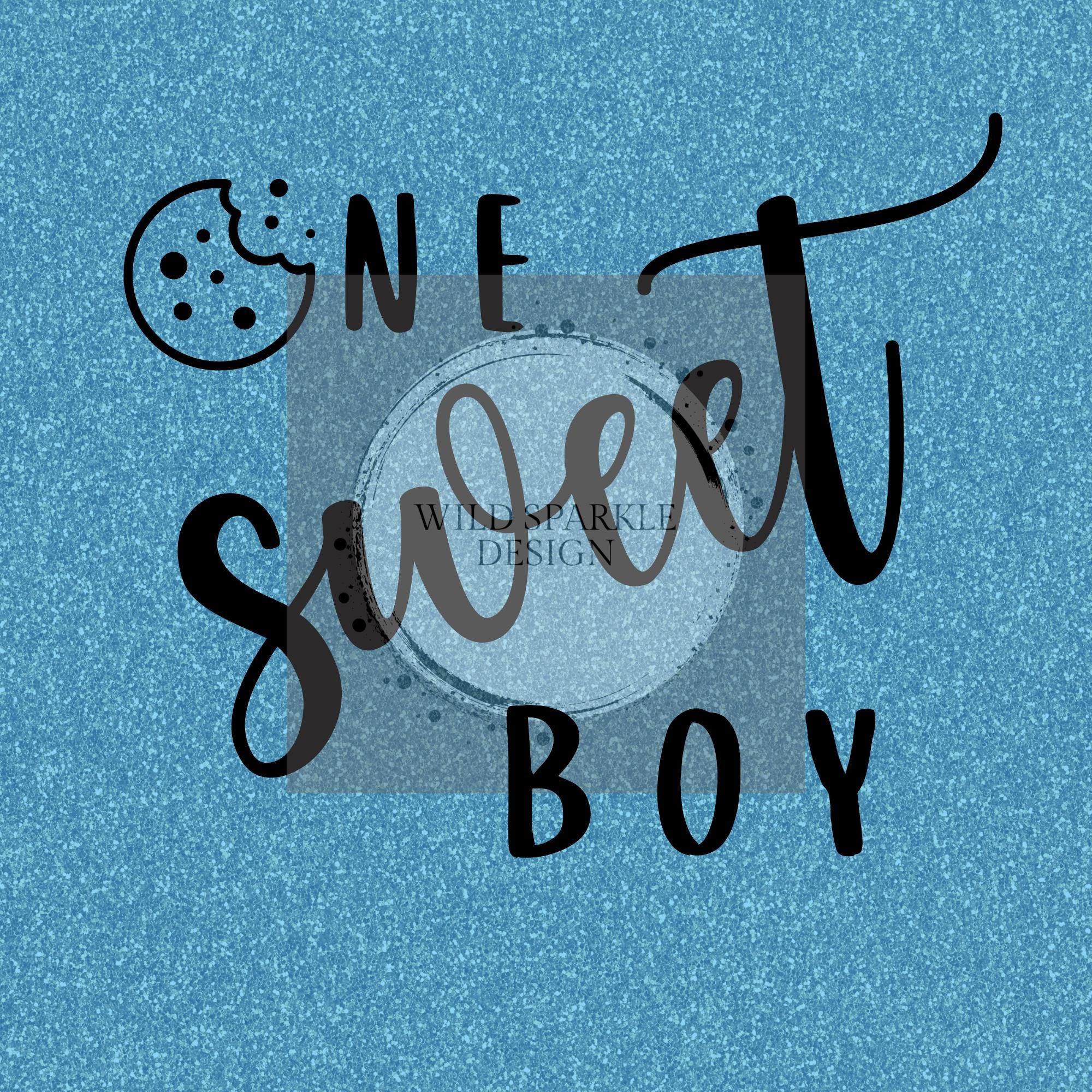 1st Birthday One Sweet Boy SVG - Etsy